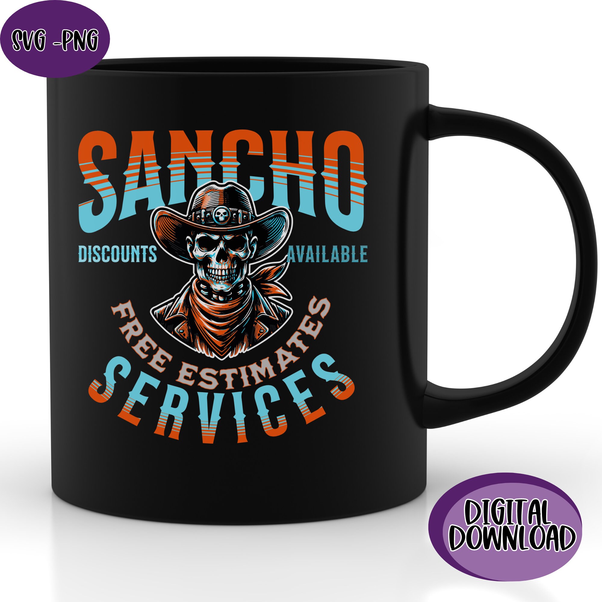 Spanish SVG PNG Files Digital Download Hispanic Culture, Sancho ...