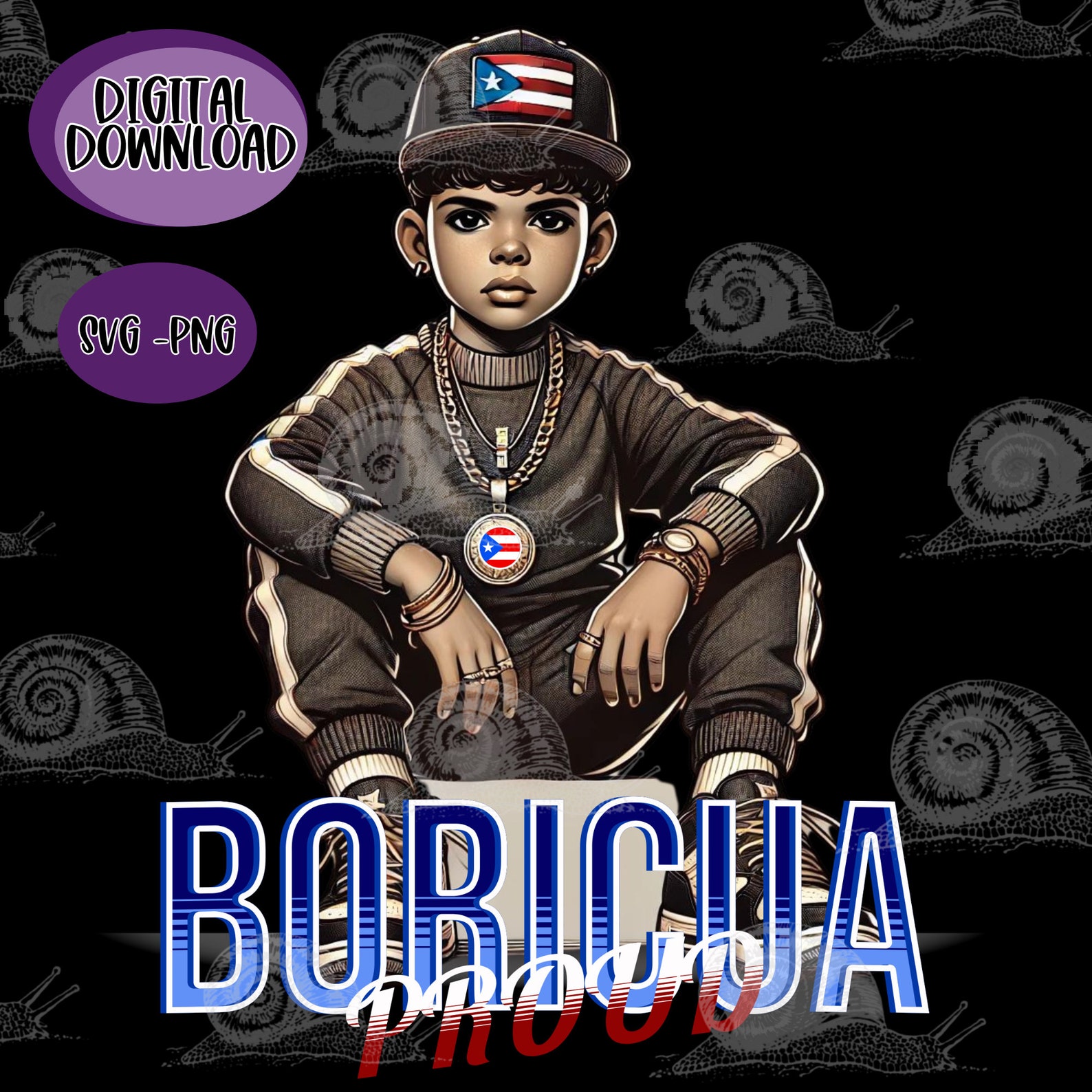 Boriqua SVG PNG Files Digital Download Hispanic Culture, Puerto Rico ...