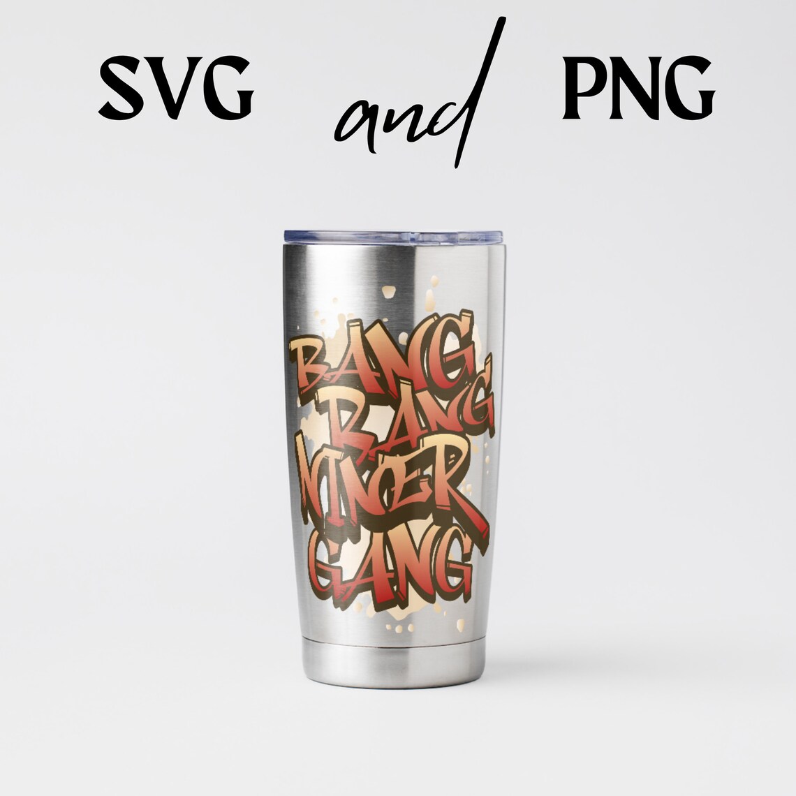 Bang Bang Niner Gang Old Skool SVG PNG Latina Svg, Game Day Football ...