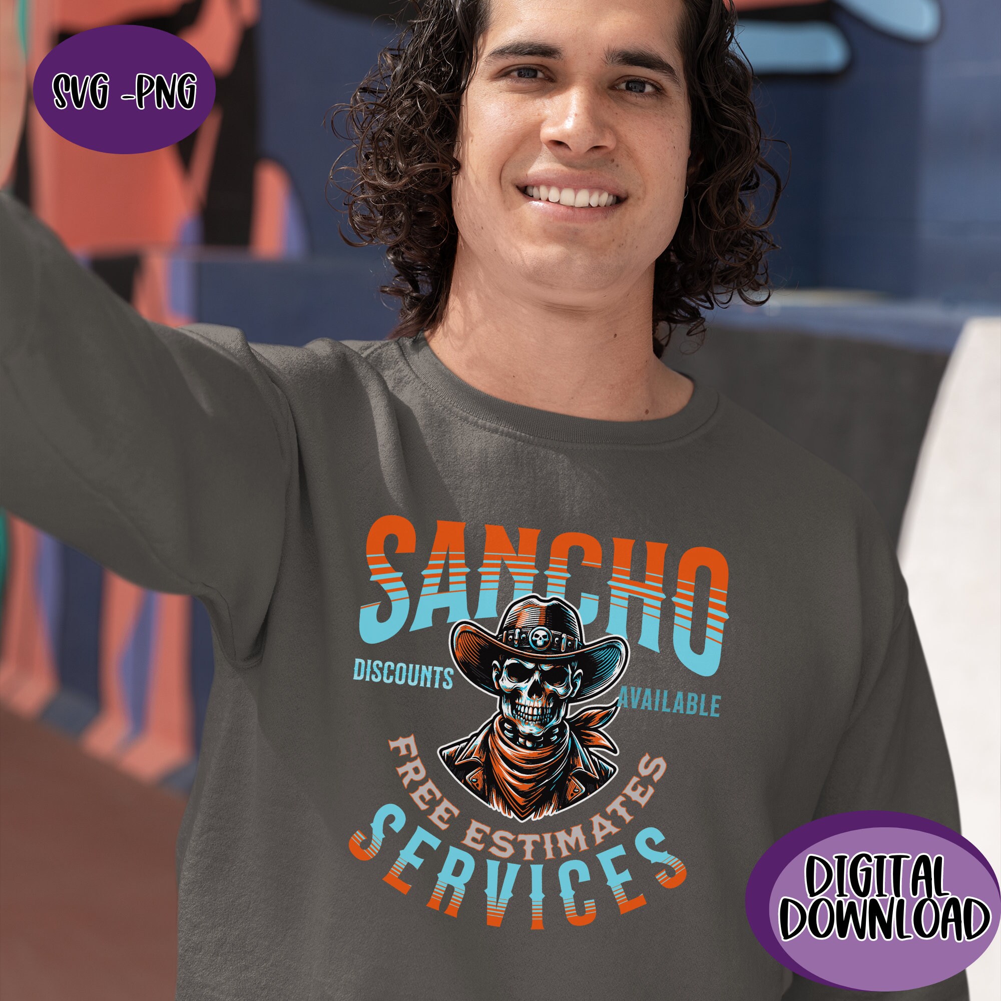 Spanish SVG PNG Files Digital Download Hispanic Culture, Sancho ...