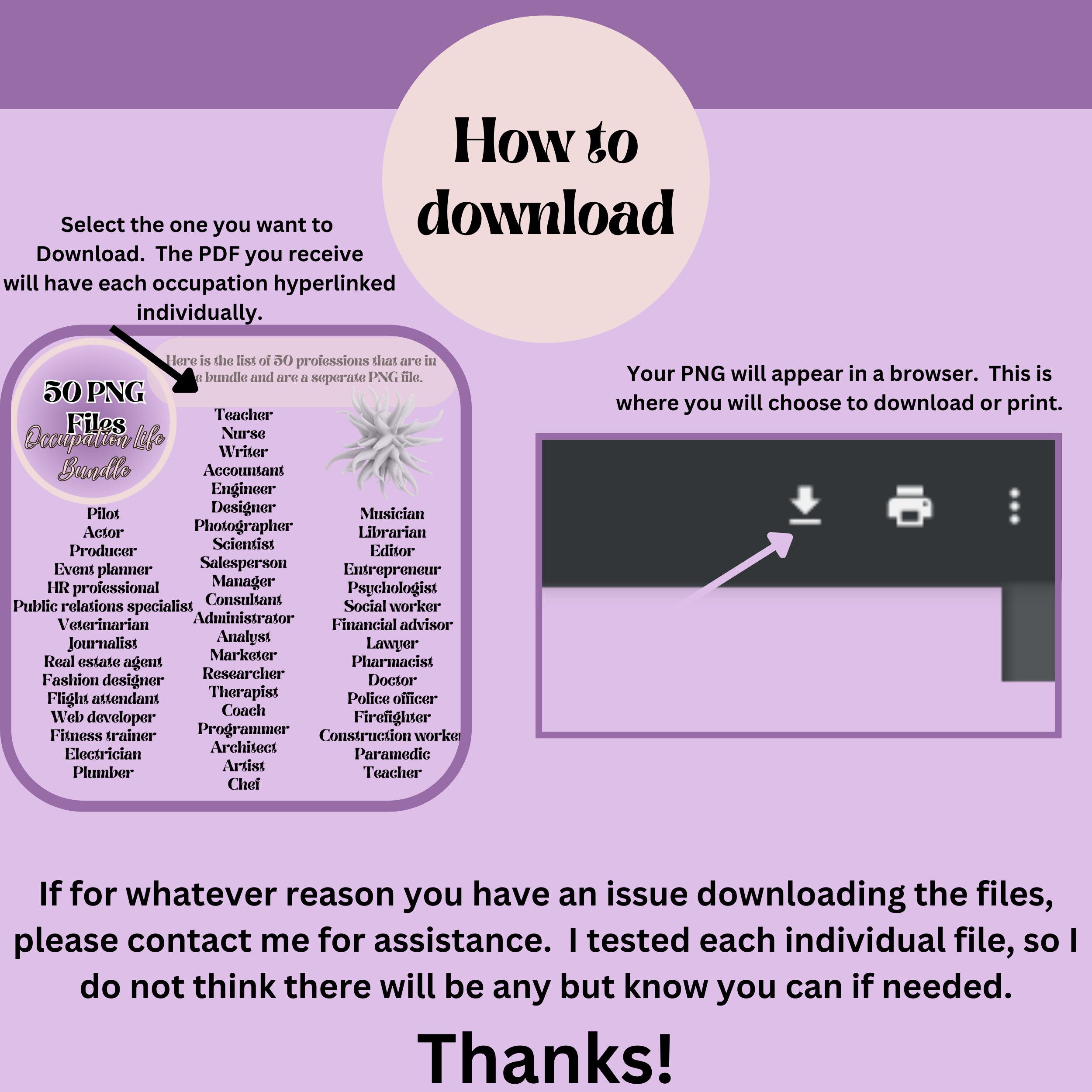 Occupation Life Bundle 50 PNG Files Sublimation Digital Downloads - Etsy