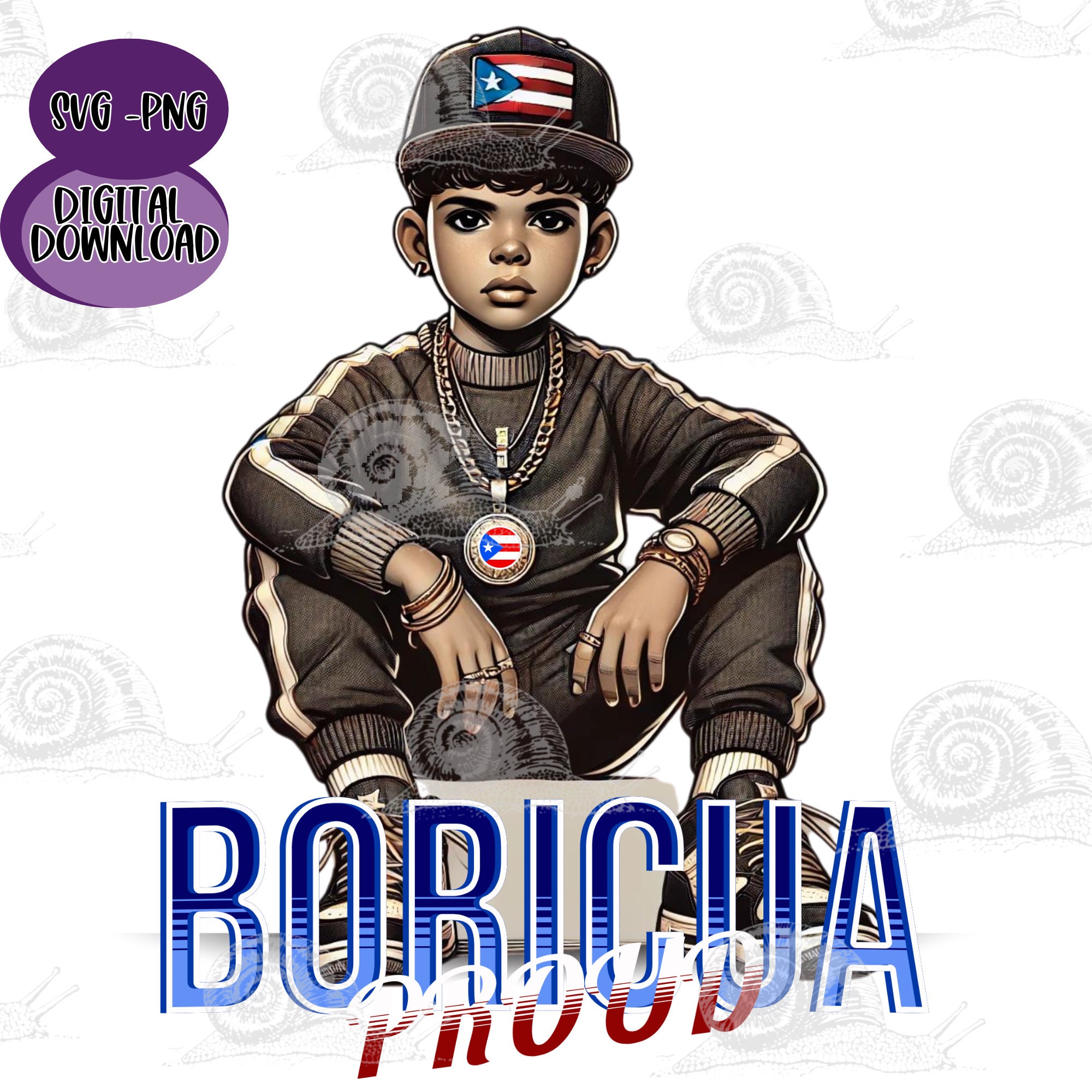 Boriqua SVG PNG Files Digital Download Hispanic Culture, Puerto Rico ...