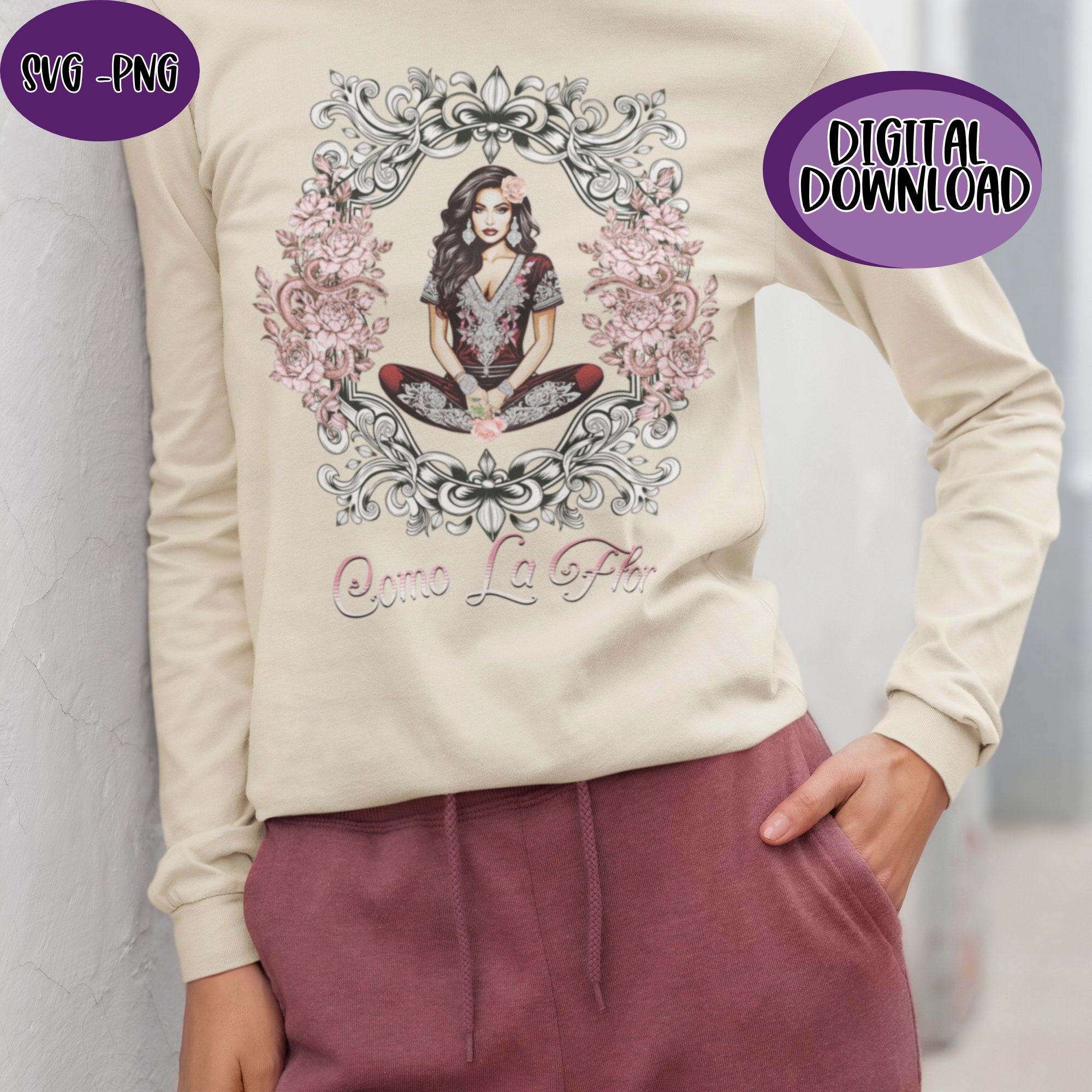 Latina SVG PNG Files Digital Download Hispanic Culture Mexican Como La ...