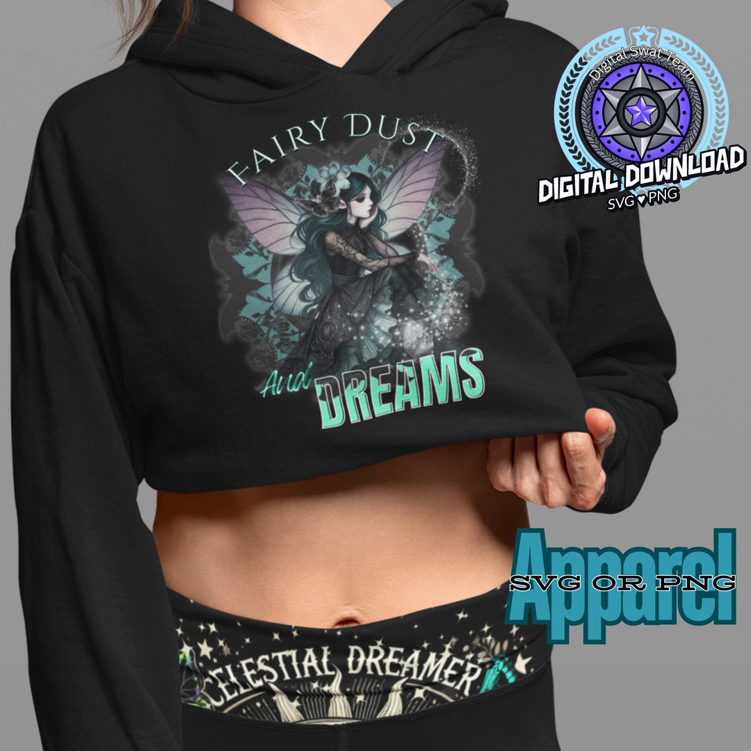 Teal Goth Fairy Clipart PNG SVG Instant Download Clipart Fantasy Art ...