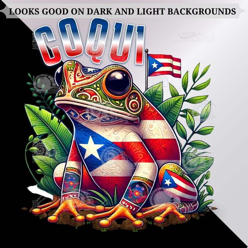 Coqui Frog SVG PNG Files Digital Download Hispanic Culture Puerto Rican ...