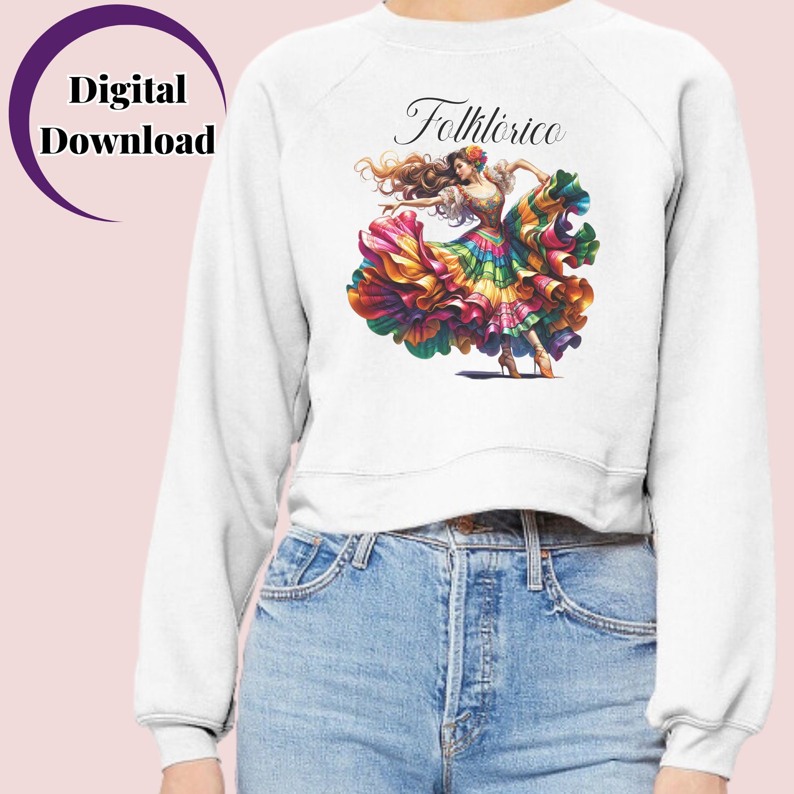 Flamenco Dancer SVG PNG, Mexican Folklorico Latina Art (digital ...