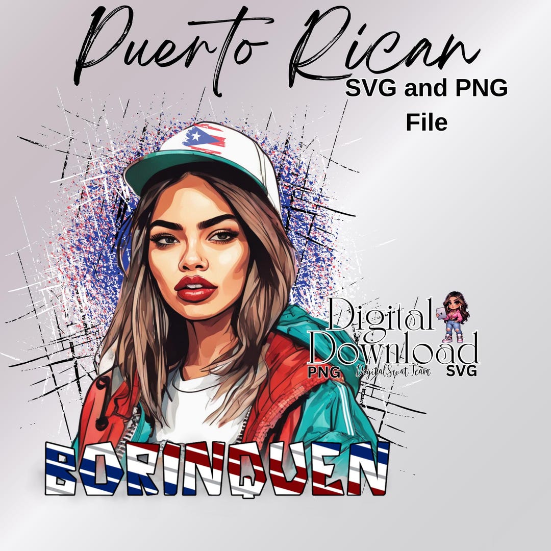 Borinquen SVG PNG Files Digital Download Hispanic Culture Puerto Rican ...