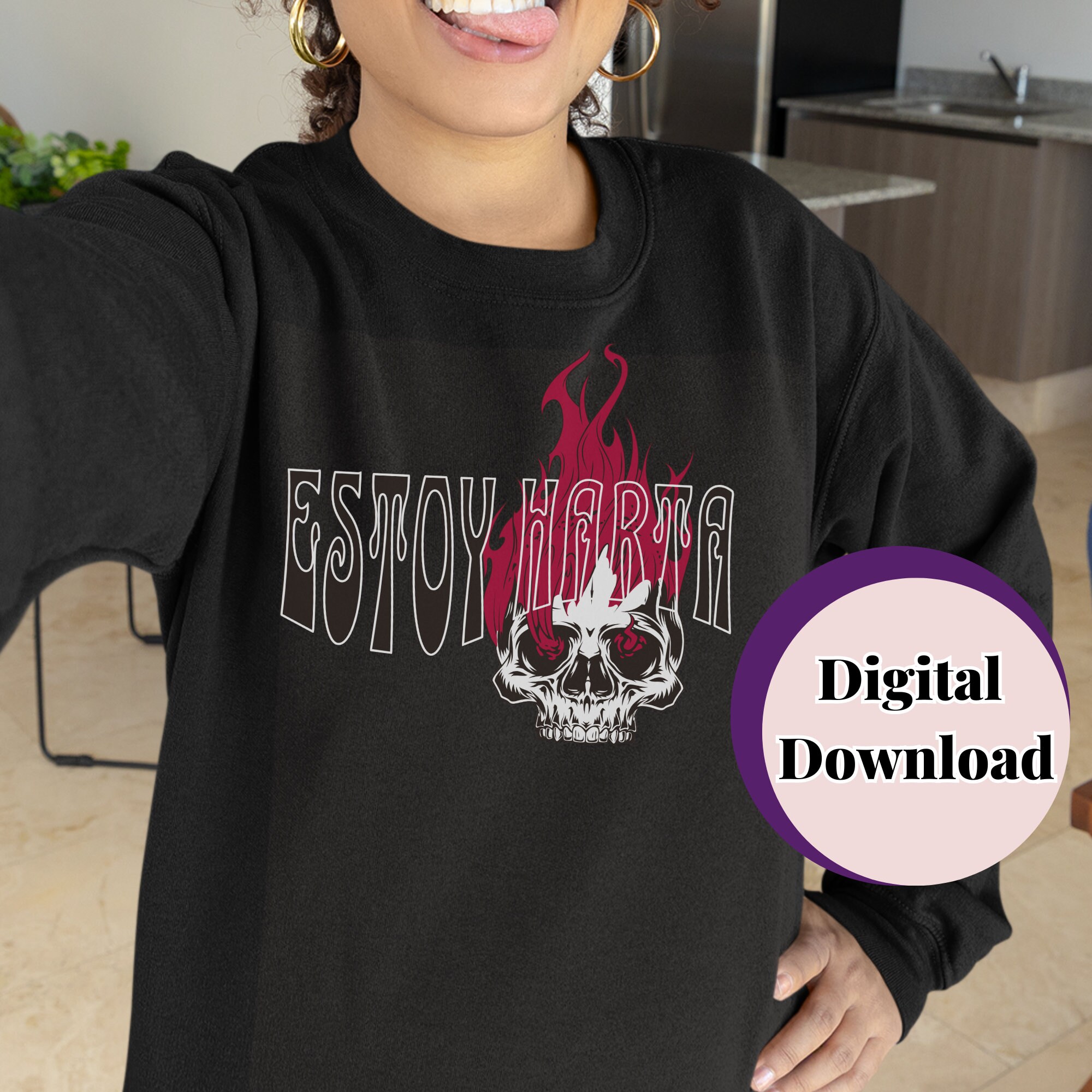 Mexican Sublimation SVG PNG Latina Svg, Spanish Quotes Estoy Harta ...