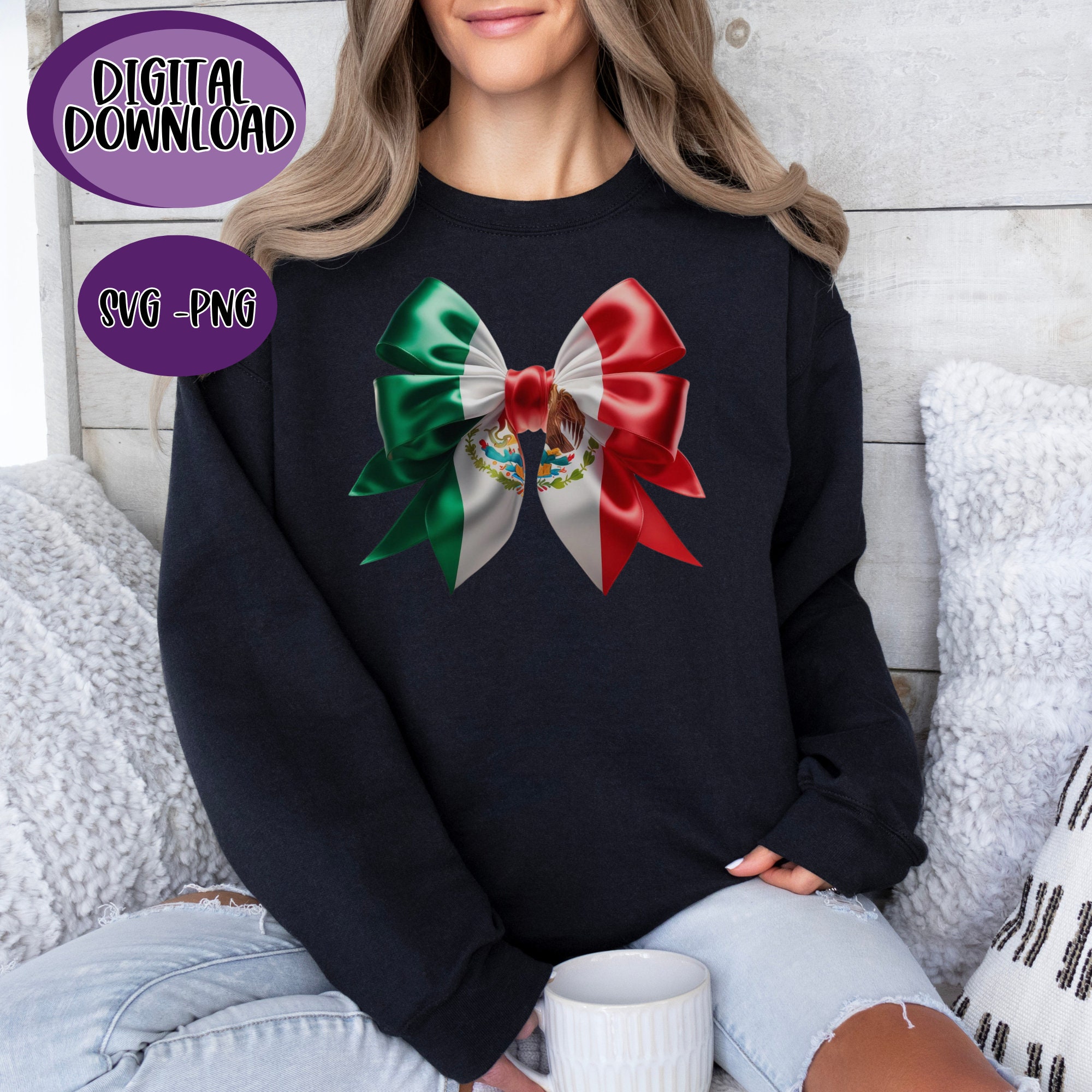 Mexican Sublimation SVG PNG Latina Svg Spanish Bow Colores De Mexico T ...
