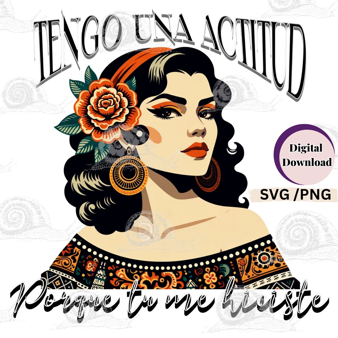 Mexican Sublimation SVG PNG Latina Svg, Spanish Quotes Mexicana T-shirt ...