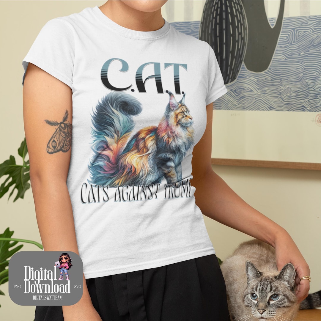 SVG PNG Anti-trump Cats Against Trump C.A.T. Cats Against Fascism ...