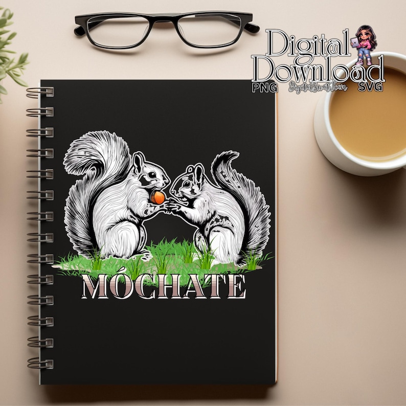 Mexican Mochate Squirrels SVG PNG, Latina T-shirt Design (digital ...
