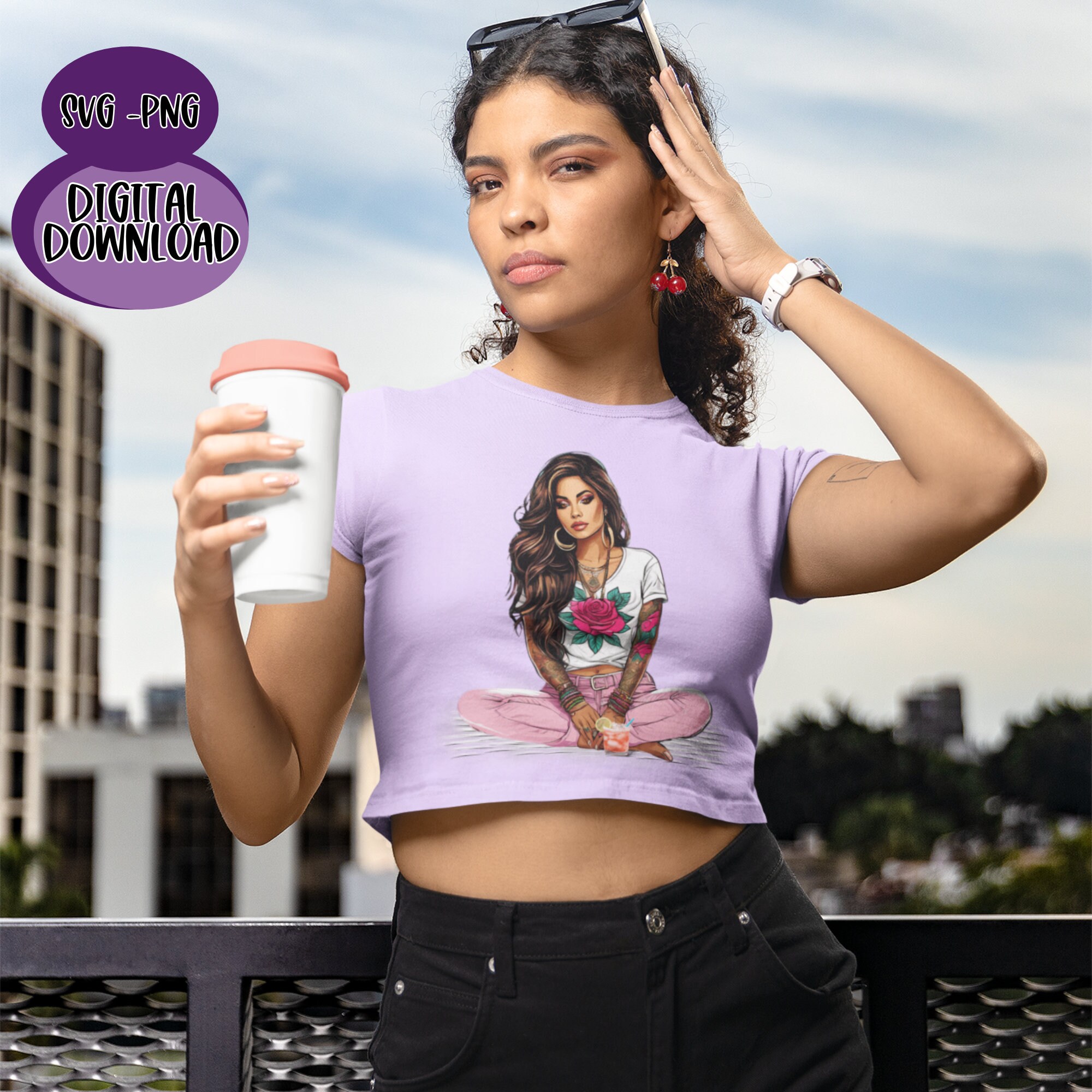 Latina SVG PNG Files Digital Download Hispanic Culture, Mexican American Proud Typography Design ...