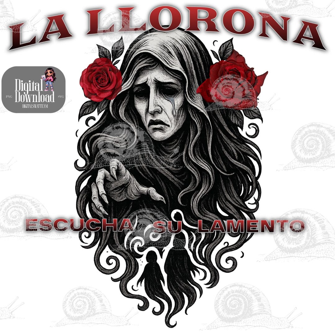 La Llorona SVG PNG Mexican Folklore Halloween Design Crying Woman Día ...