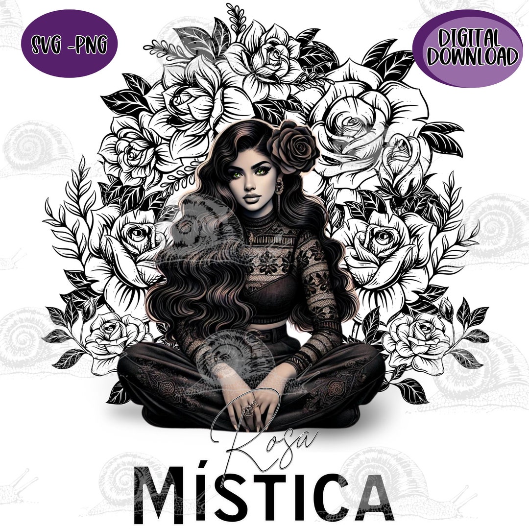 Latina SVG PNG Files Digital Download Hispanic Culture Mexican Rosa ...