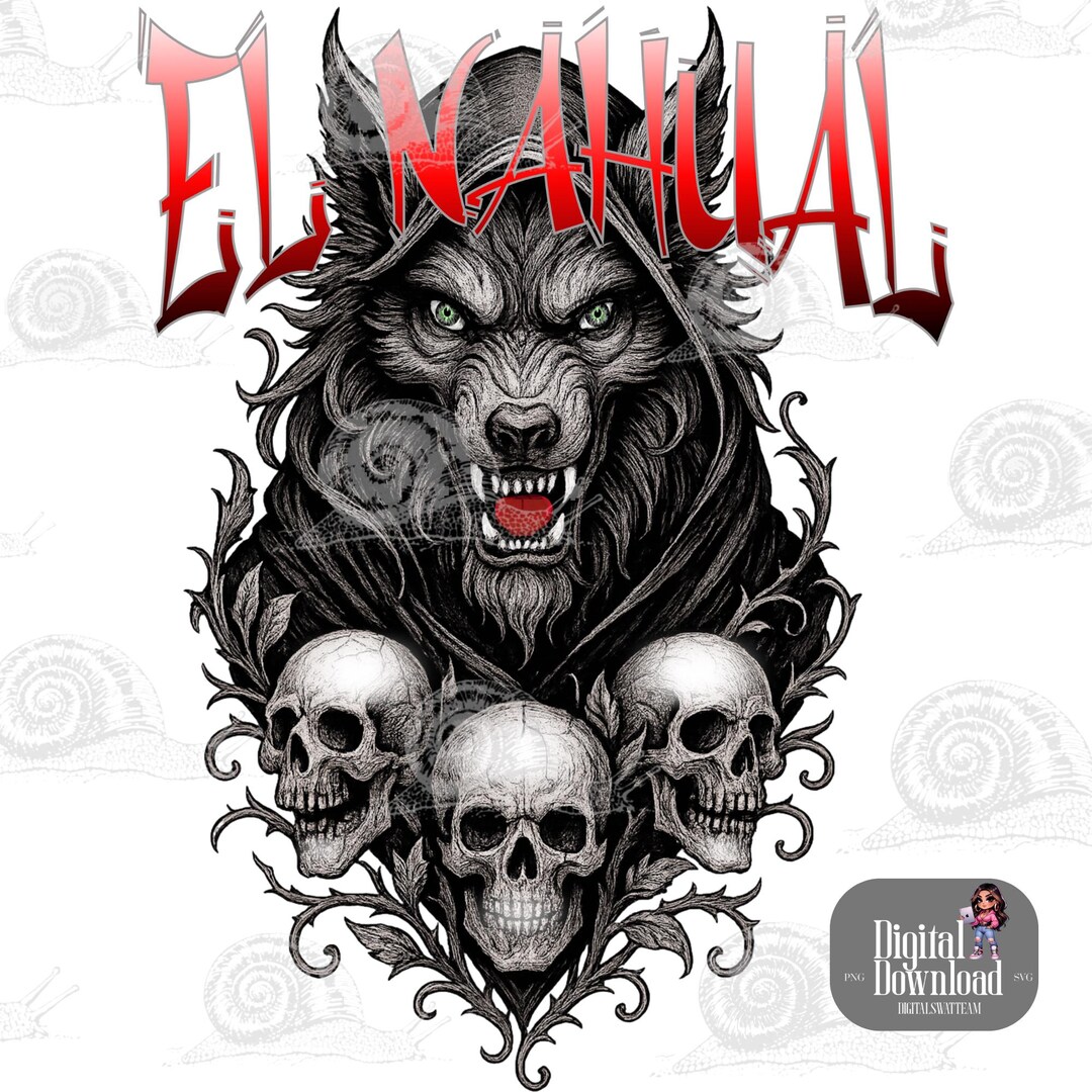 El Nahual SVG PNG: Mexican Folklore Shape-shifter Design (digital ...