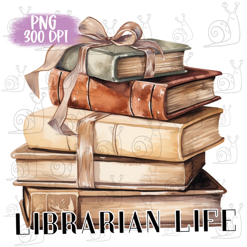 Librarian Life Digital Download PNG Profession Occupation Librarian PNG ...