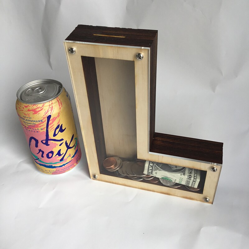 Wood Letter Coin Banks - Etsy