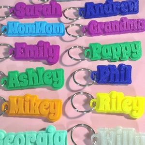 Name Keychain, Zipper Pull, Personalized & 3D Printed - Etsy