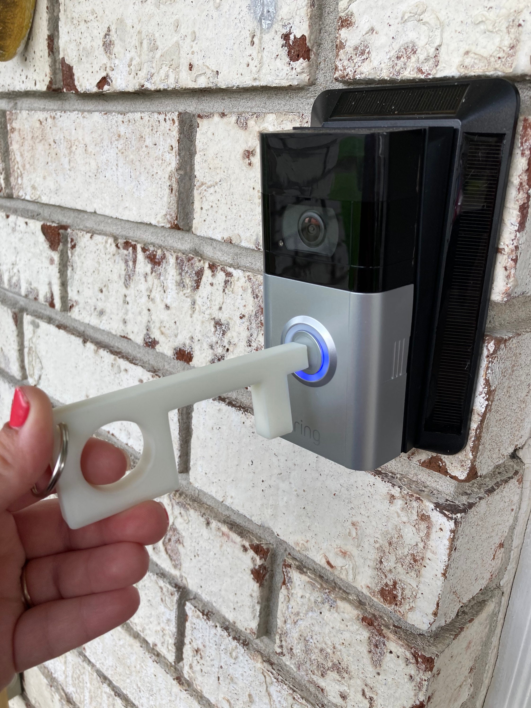 Door Holder Hook & Button Pusher 3D Printed Keychain, Germ Free, Hands ...