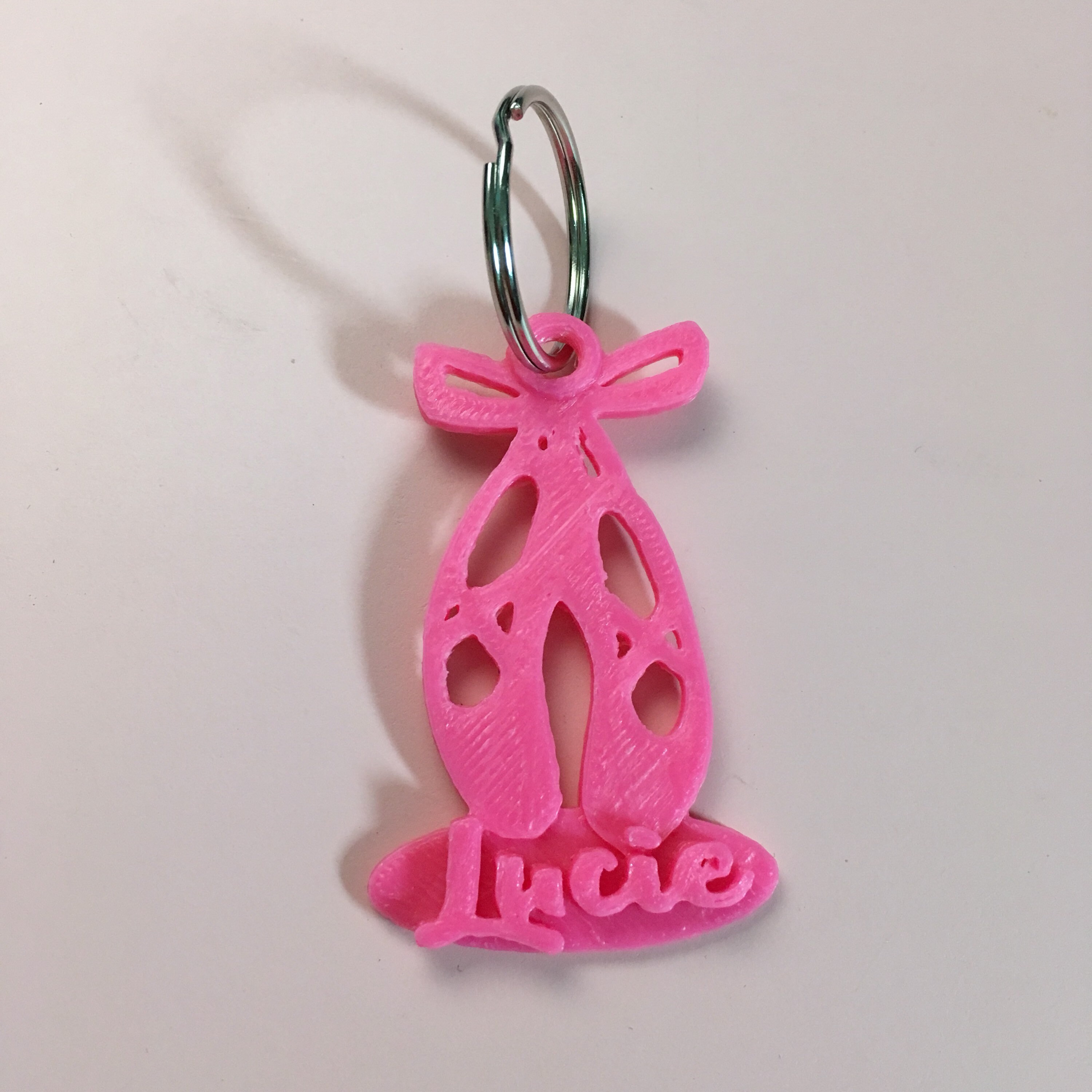 Dance Ballet Name Keychain Bag Zipper Pull 3D printed & | Etsy