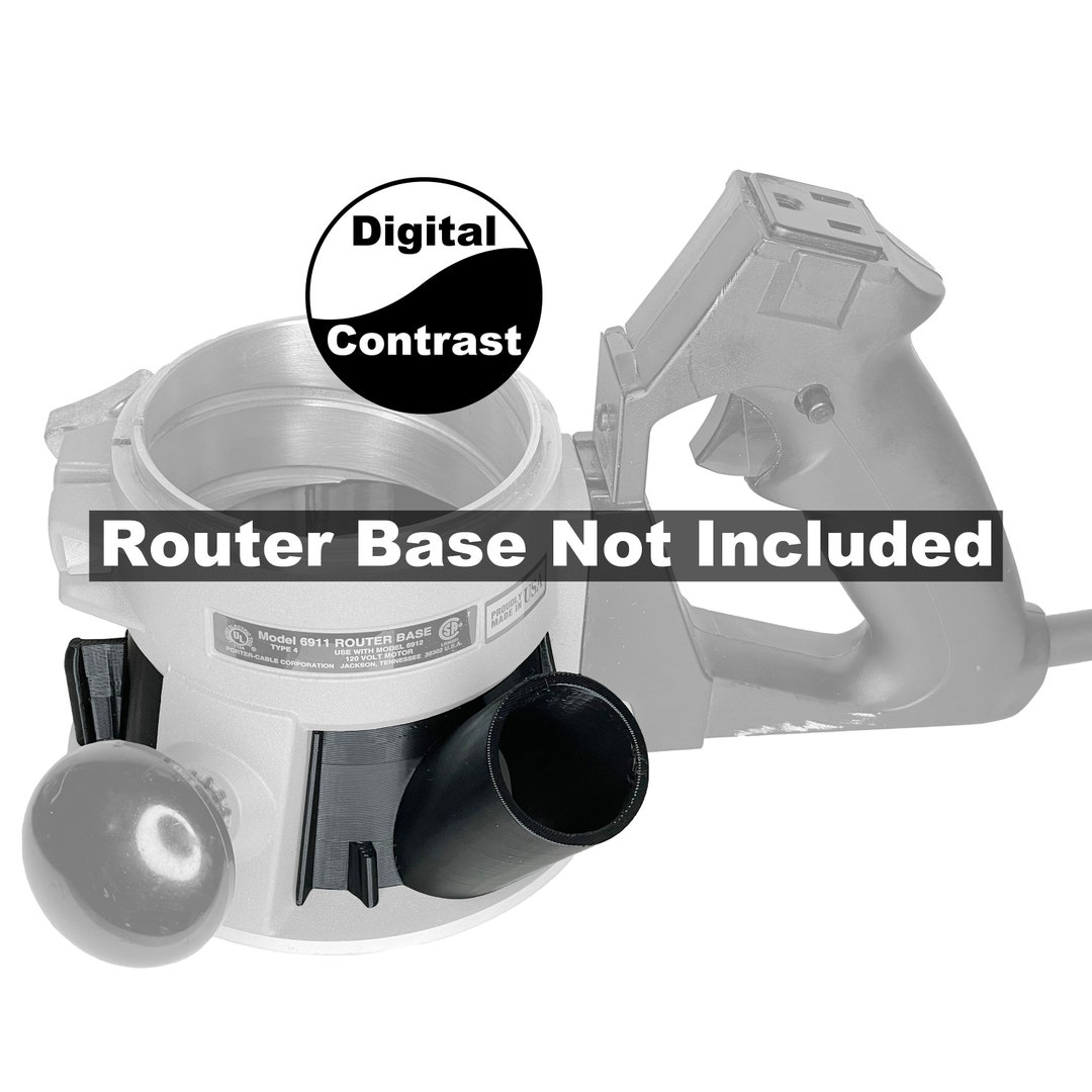 Hose Adapter for Porter Cable 6911 D-handle Fixed Base Router, Various ...