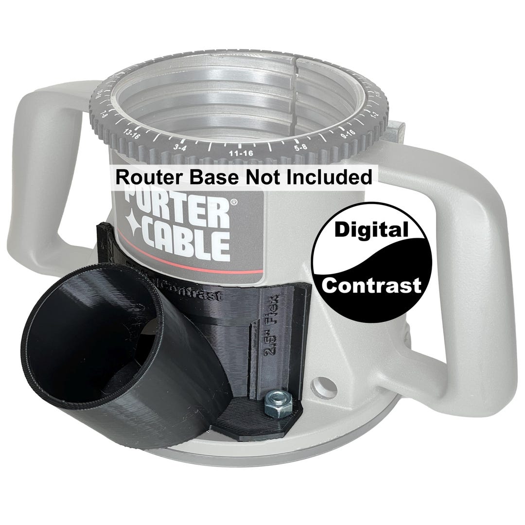 Hose Adapter, Fits Porter Cable 75361 Fixed Base Router, Various Sizes ...