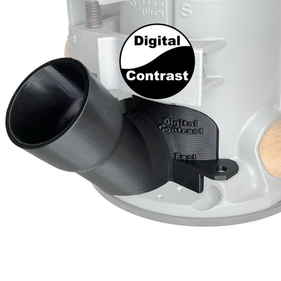 Bosch 1617 Router Hose Adapter Snaps in on the Back Multiple Sizes 3D Printed RA1161 Fixed Base and RA1165 Fixed Base Etsy