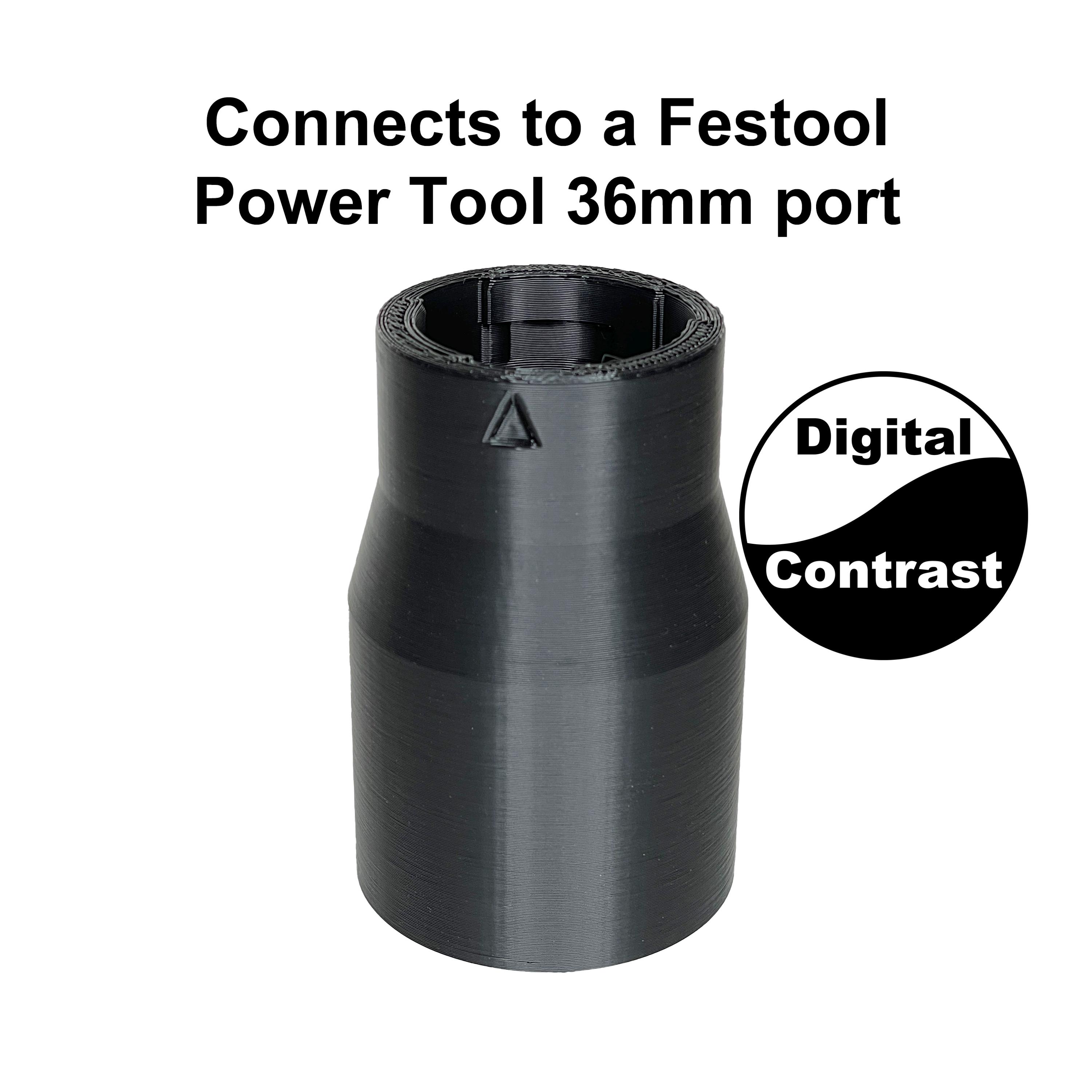Hose Adapter, Festool Tool Cleantec 36mm Port to 2.5" Flex or 2.5" Wet ...