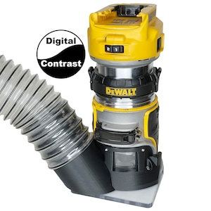 Dewalt DCW600 & DWP611 Trim Router Dust Cover Hose Adapter With Window ...