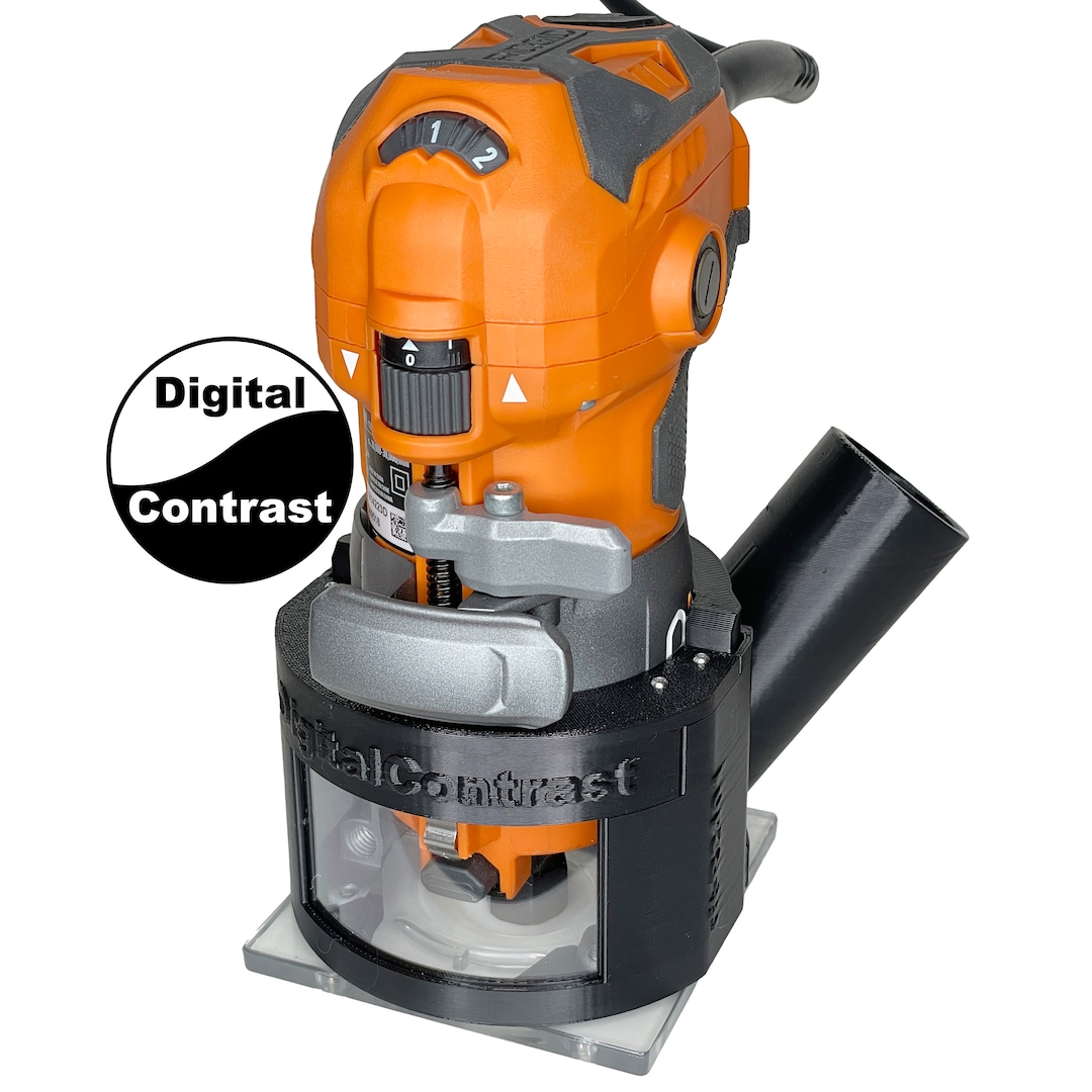 Ridgid R2401 & R860443B Fixed Base Trim Router Hose Adapter, Dust Cover ...