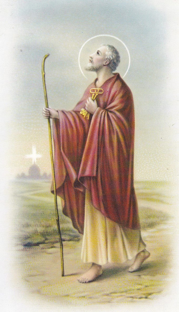 Prayer to St. Peter Paper Holy Card 2-5/16 x 4