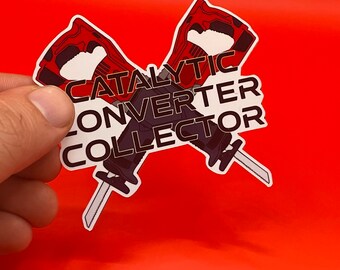 2 X Catalytic Converter Lock Security Mark Vinyl Sticker 100x70mm ...