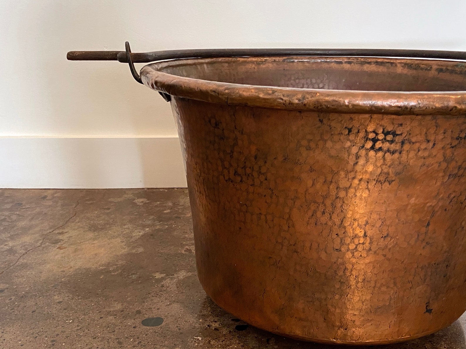 Extra Large Antique French Copper Cauldron or Pot Hand | Etsy