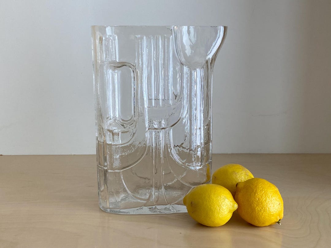 Vintage 1960s Modernist C.J. Riedel Crystal Pitcher Juice Decanter - Etsy