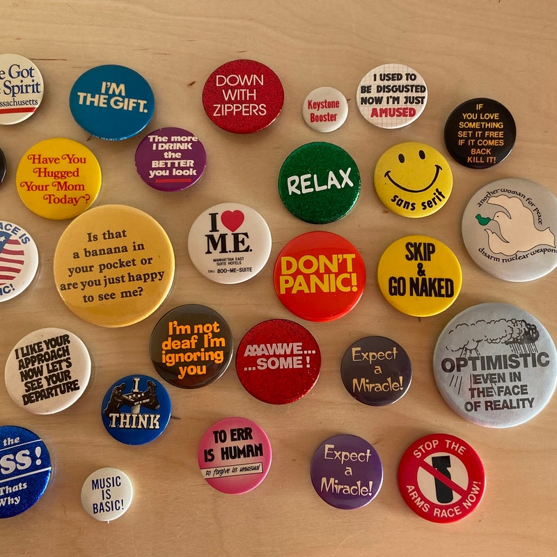 Funny Buttons - Etsy