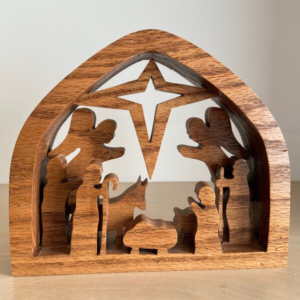 Wooden Creche - Etsy