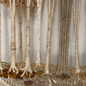 Vintage Woods Tree Woven Fiber Art | Macrame Forest - Etsy