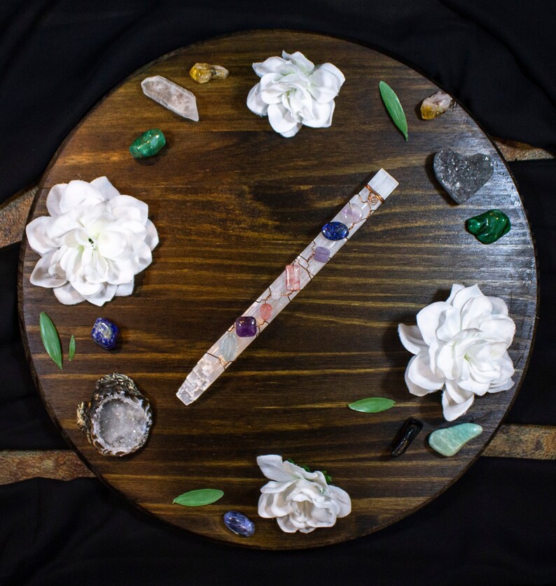 Healing Crystal Selenite Wand Holistic Reiki Tool for - Etsy