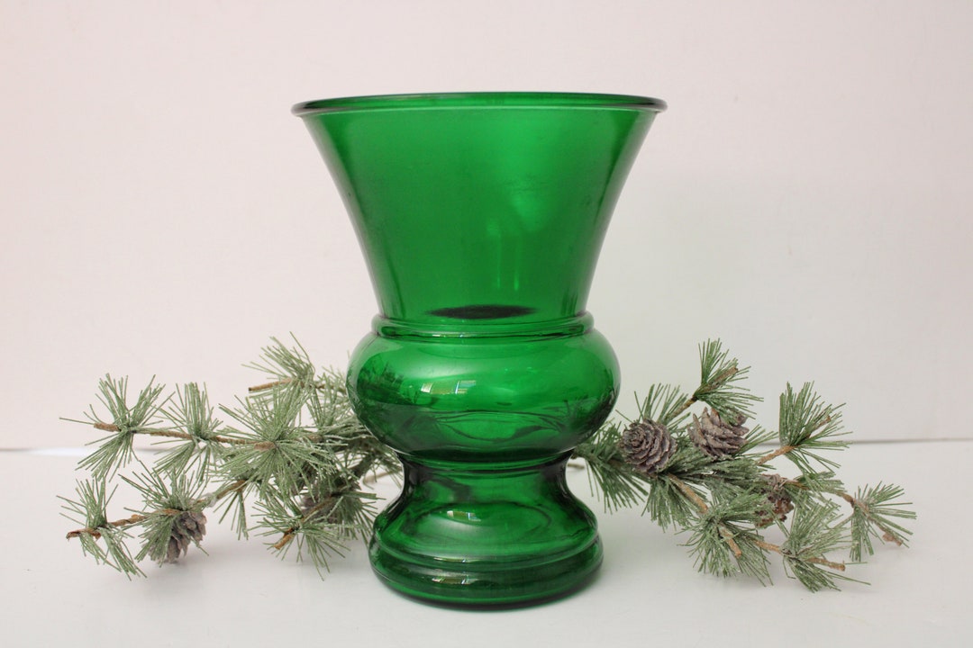 Vintage Vase Emerald Green Glass Napco Vase Style 1172, Made in ...