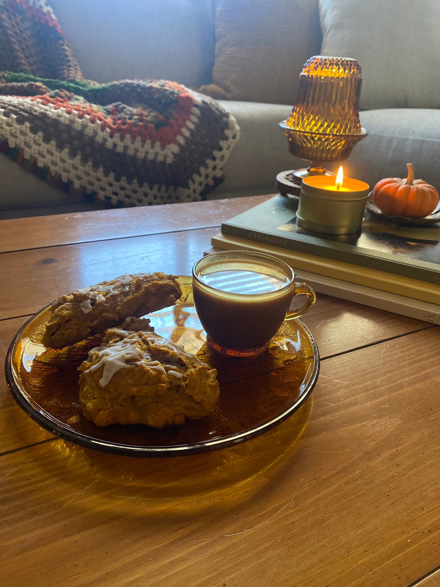 Vintage Indiana Glass Amber Sunburst Tea Cup and Plate Set - Etsy