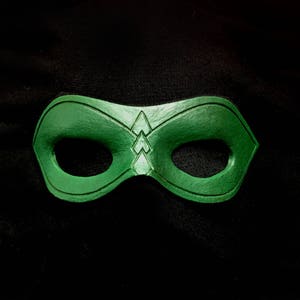Quiver Costume Eye Mask Green Arrow Cosplay - Etsy