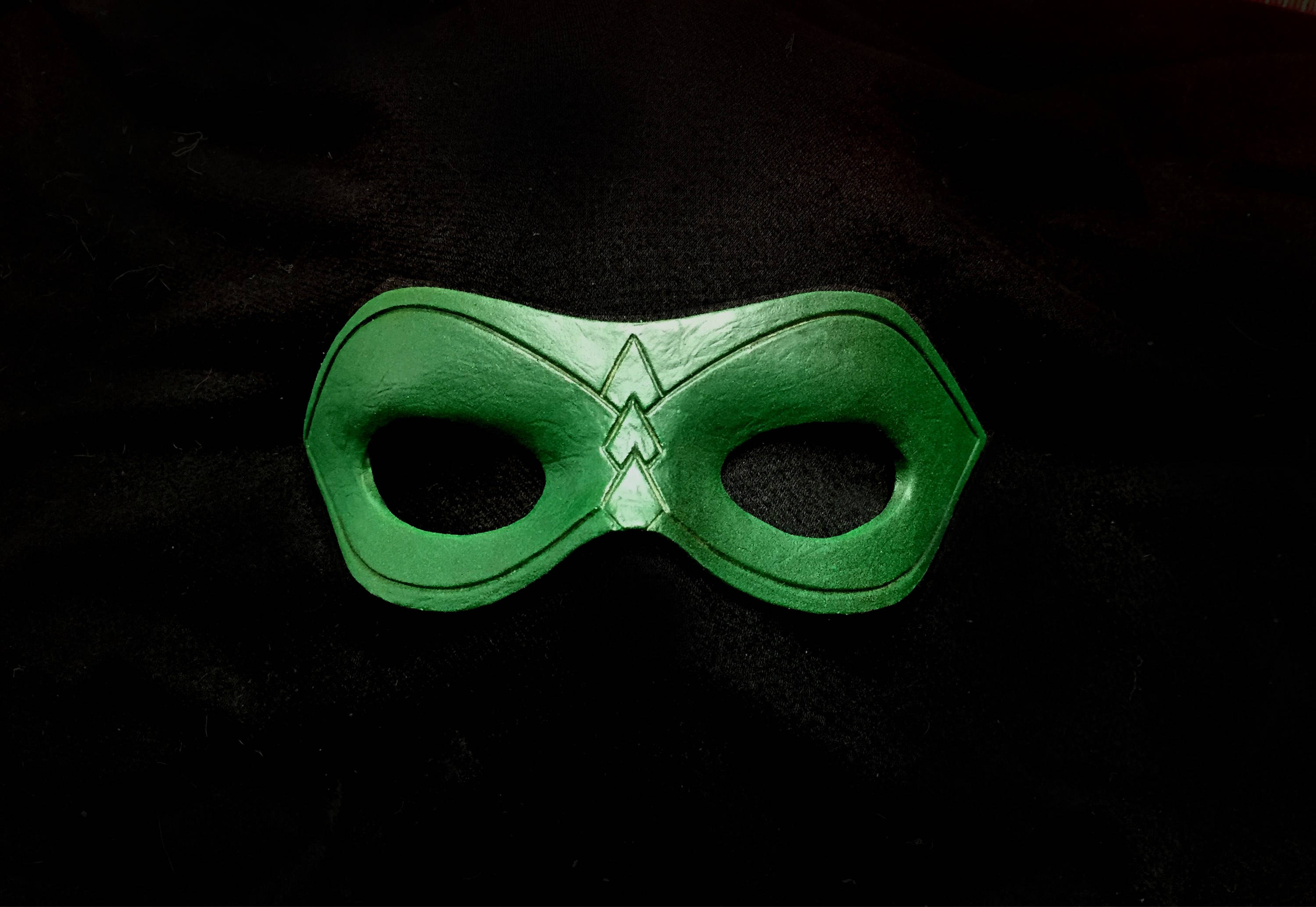 Quiver Costume Eye Mask Green Arrow Cosplay - Etsy