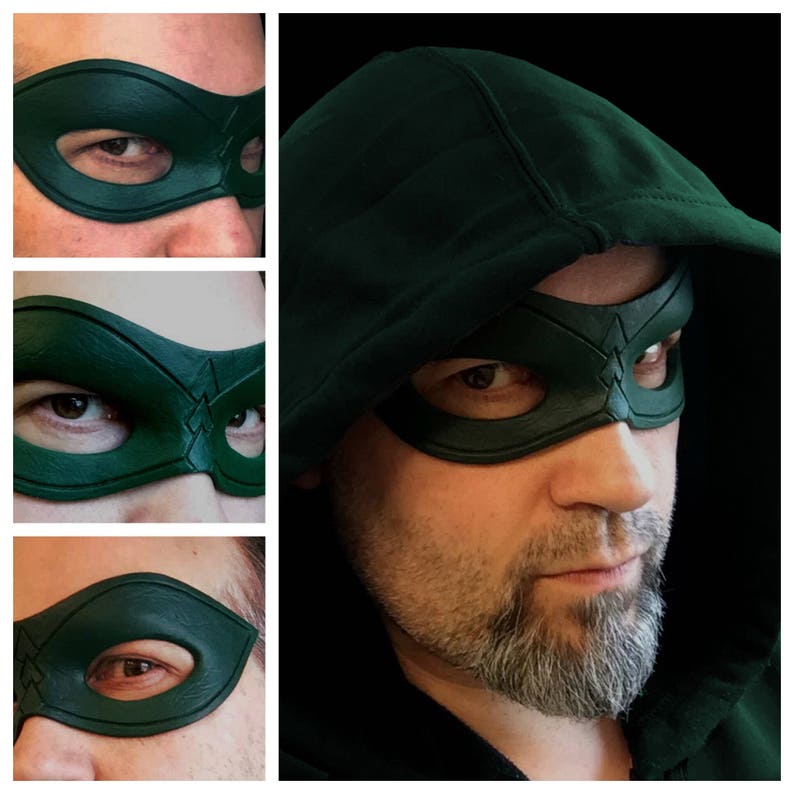 Quiver Costume Eye Mask Green Arrow Cosplay | Etsy