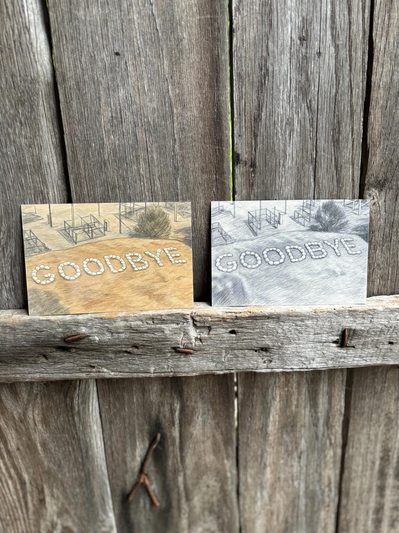 MASH Goodbye Drawing 4x6 Magnet MASH Art Decorations Handmade - Etsy