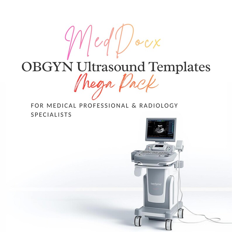 OBGYN - Ultrasound Templates Mega Pack - Etsy Canada
