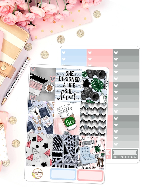 Functional Stickers Girl Boss Collection Weekly Kit C0165-FK || Full ...