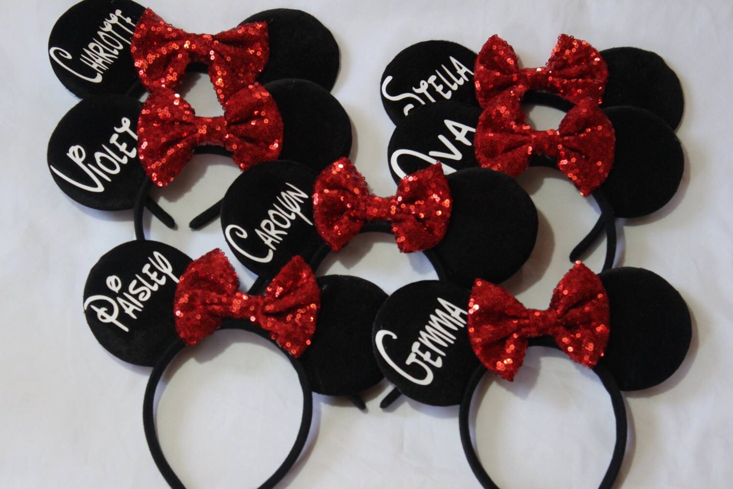 Adorable Personalized Mickey/minnie Ears - Etsy