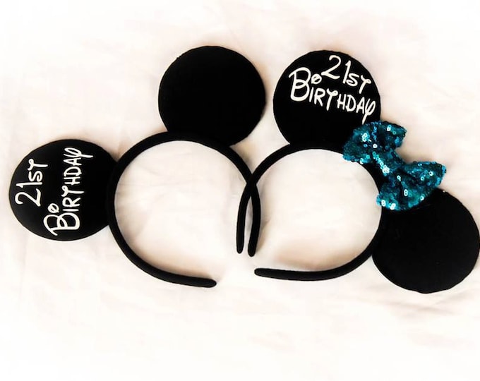 Personalized Mickey or Minnie Ears, Custom Mickey Ears, Personalized ...