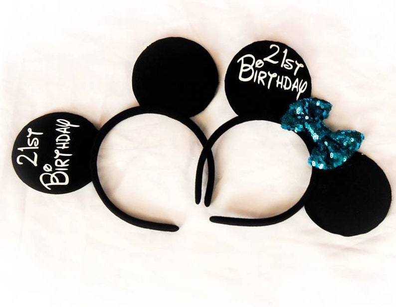 Adorable Personalized Mickey/minnie Ears - Etsy